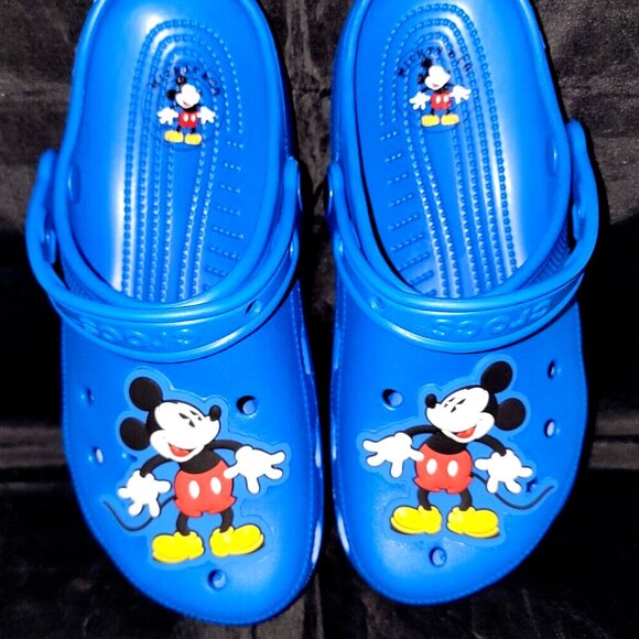 CROCS | Shoes | 224 Disney Parks Mickey Mouse Ears Blue Adult Clogs ...